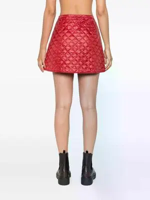 Moncler Diamond-quilted Mini A-line Skirt