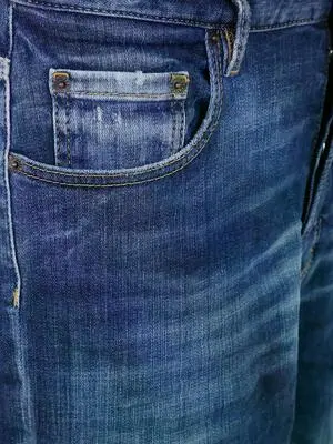 Dsquared2 Distressed Cotton Jeans - Blue