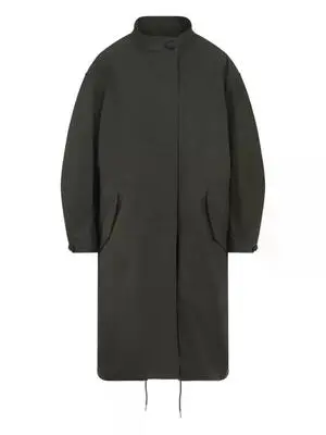 Givenchy Collared Parka Coat With Drawstring