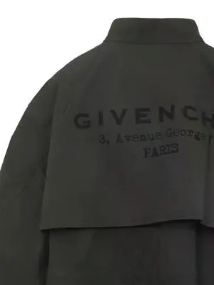 Givenchy Collared Parka Coat With Drawstring
