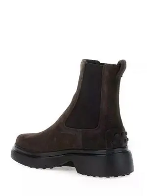 TOD'S Elastic-panel Chelsea Boots - Brown