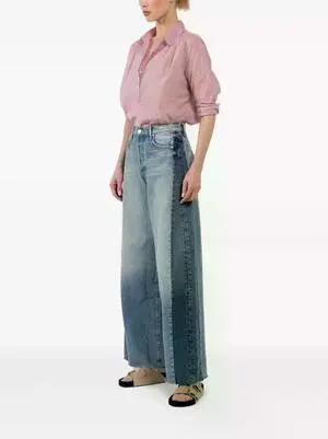 MOTHER Patchwork Panel High-waist Jeans
