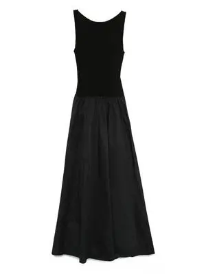 ST. AGNI Paneled Ribbed Maxi Dress
