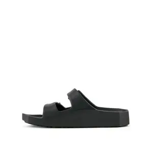 United Nude Moses Open Toe Slides - Black