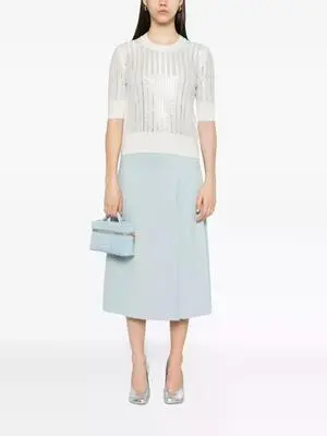 Ermanno Scervino Pleat-detailed Midi Skirt