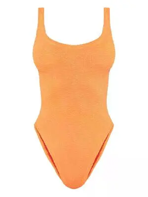 Hunza G Square-neck Swimsuit - Orange