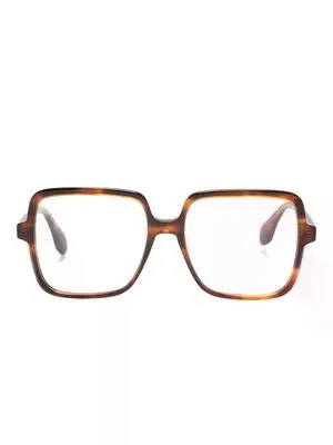 GIGI STUDIOS Thrive 009 Square-frame Glasses - Brown