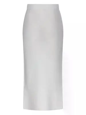 Max Mara Ribbed Wrap-effect Midi Skirt