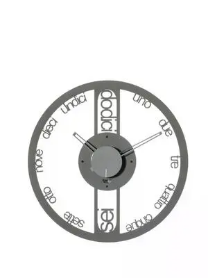 ARTI & MESTIERI Italian-number Wall Clock - Grey