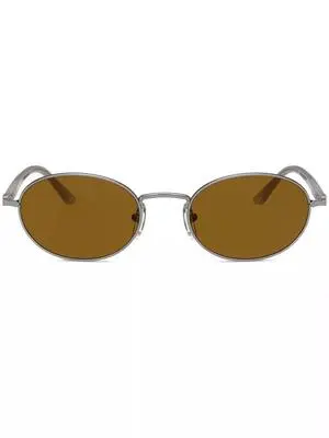 Persol Oval Frame Sunglasses - Silver