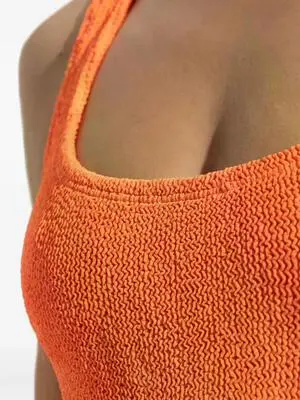Hunza G Square-neck Swimsuit - Orange