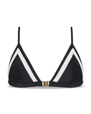 MILLY Positano Colorblock Bikini Top