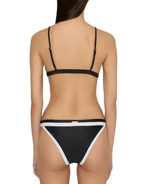 MILLY Positano Colorblocked Bikini Bottom