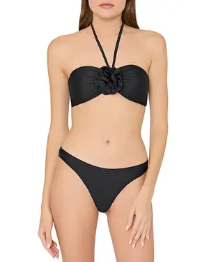 MILLY Margot Bikini Bottom Black