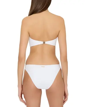 MILLY Margot Bikini Bottom - White