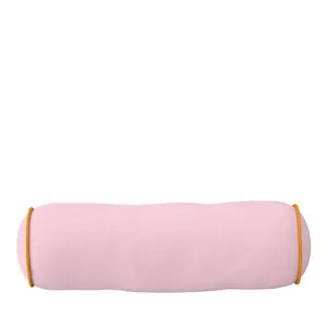 LAURA PARK Two Toned Round Bolster Pillow, Twin 24