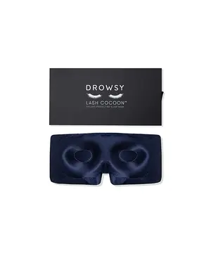 DROWSY Silk Eyelash Protecting Sleep Mask Navy