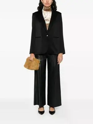 FORTE_FORTE Single-breasted Blazer - Black