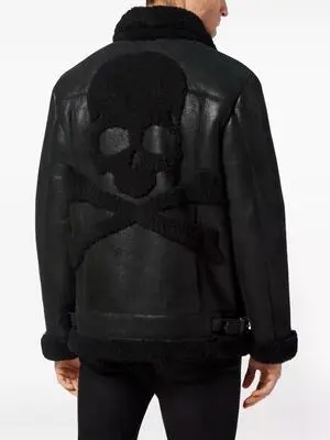 Philipp Plein Shearling Biker Jacket