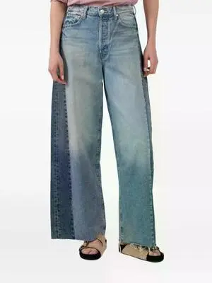 MOTHER Paneled High-waist Jeans