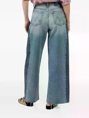 MOTHER Paneled High-waist Jeans