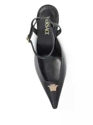 Versace 85mm Medusa-embellished Pointed-toe Pumps