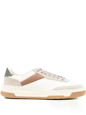 BOSS Panelled Leather Sneakers