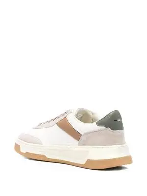 BOSS Panelled Leather Sneakers