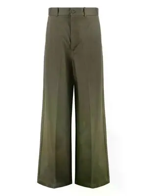 Green Wide Leg Trousers