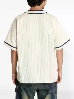 A BATHING APE Pinstripe Baseball Shirt