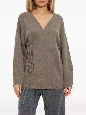 LISA YANG Tie-front Wrap Cardigan