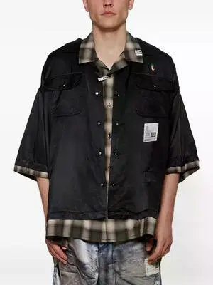 Mihara Yasuhiro Double-layered Shirt - Black