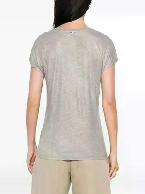 Herno Metallic V-neck Tee