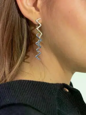 Marni Crystal-embellished Zigzag Earrings