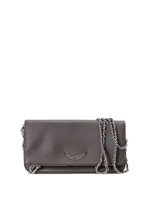Zadig&Voltaire Logo-plaque Leather Clutch