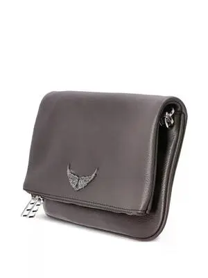 Zadig&Voltaire Logo-plaque Leather Clutch
