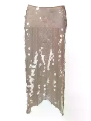 NICCOLO PASQUALETTI Pinna A-line Midi Skirt