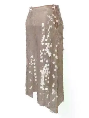 NICCOLO PASQUALETTI Pinna A-line Midi Skirt
