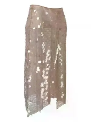 NICCOLO PASQUALETTI Pinna A-line Midi Skirt