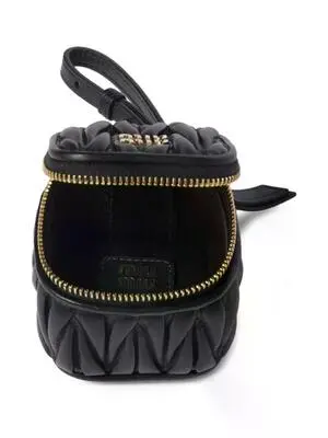 Miu Miu Trick Matelassé Cubic Keyring