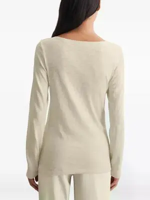 Marc O'polo Boat-neck Long-sleeve Top - Neutrals