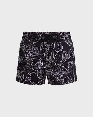 Vilebrequin Printed Swim Trunks - Black