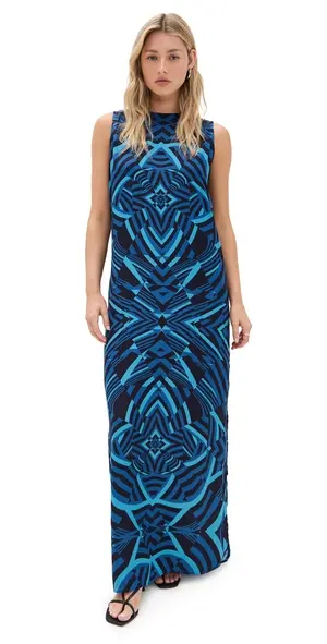 87ORIGINS Kaleidoscope Printed Maxi Dress