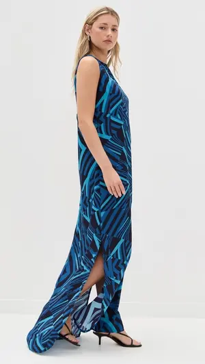 87ORIGINS Kaleidoscope Printed Maxi Dress