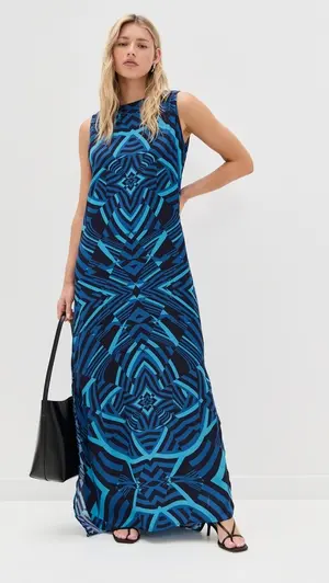 87ORIGINS Kaleidoscope Printed Maxi Dress