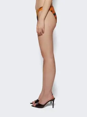 SKIMS X Roberto Cavalli Dipped Mid Coverage Bikini Bottom Tiger Face Print