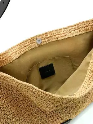 ALLSAINTS Asha Woven Leather-trimmed Tote Bag