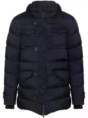 Herno Hooded Down Jacket - Blue