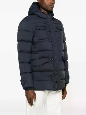 Herno Hooded Down Jacket - Blue