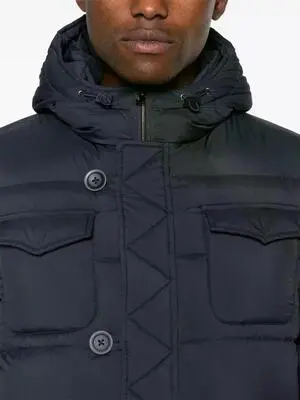 Herno Hooded Down Jacket - Blue